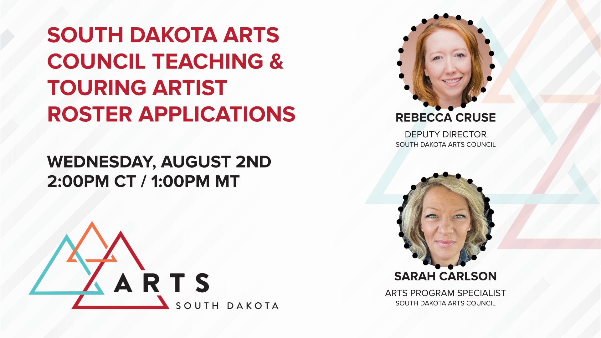 South Dakota Arts Council Teaching & Touring Artist Roster Applications ...